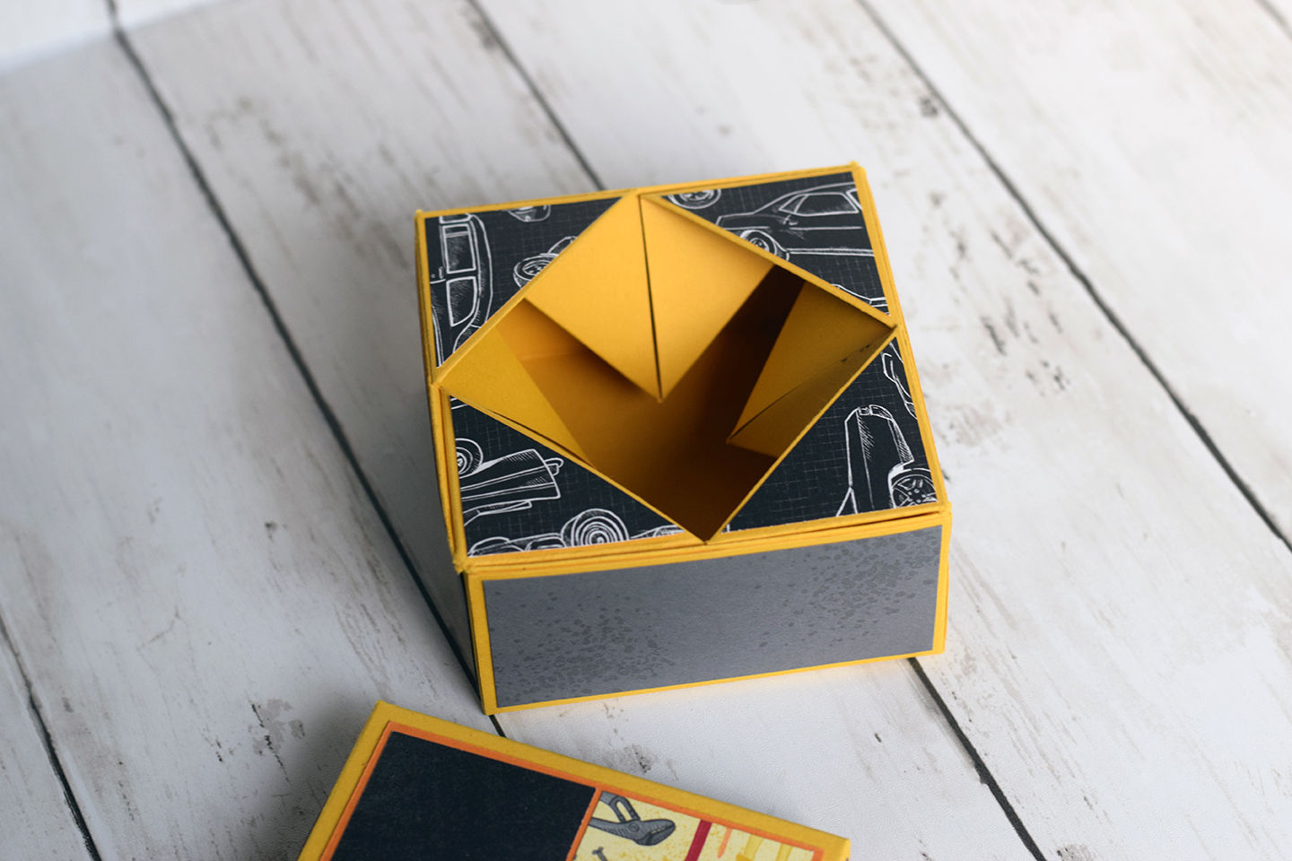 Tutoriel détaillé : La boîte carré et son couvercle origami