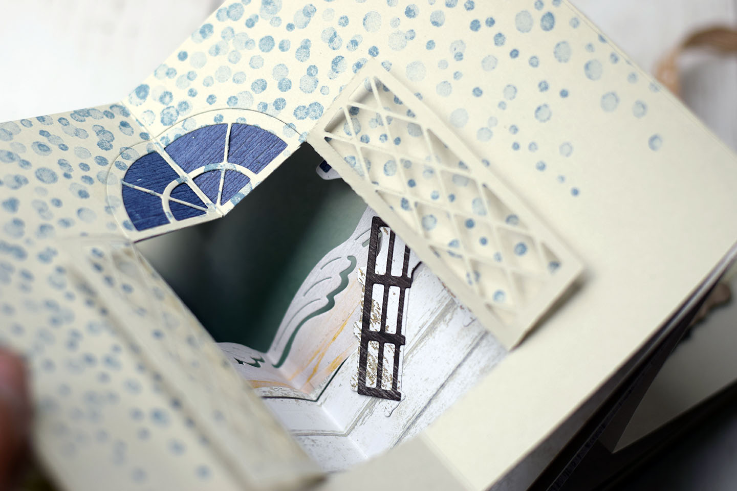 Diorama en carte, cadre ou album et produits Stampin'Up!